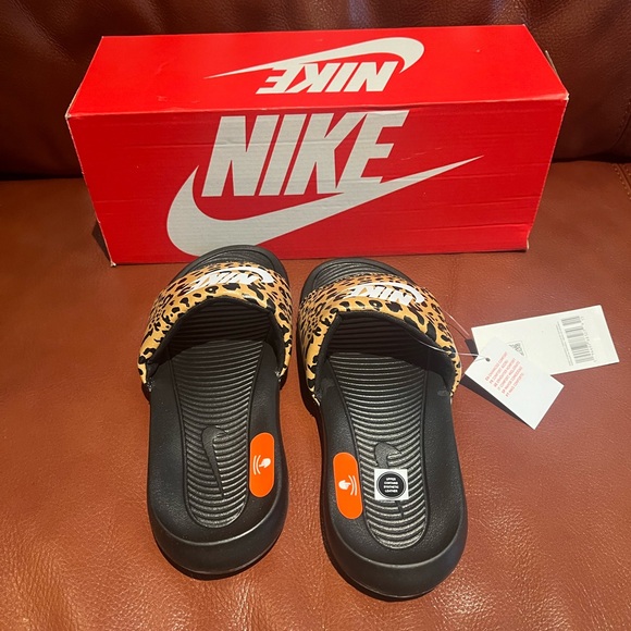 Nike | Shoes | Nwt Nike Victoria Slides In Leopard Print | Poshmark